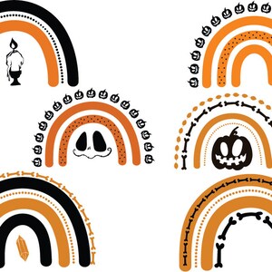 Halloween Rainbow SVG Bundle - 20 Rainbows Svg Cut File | Scarry ...