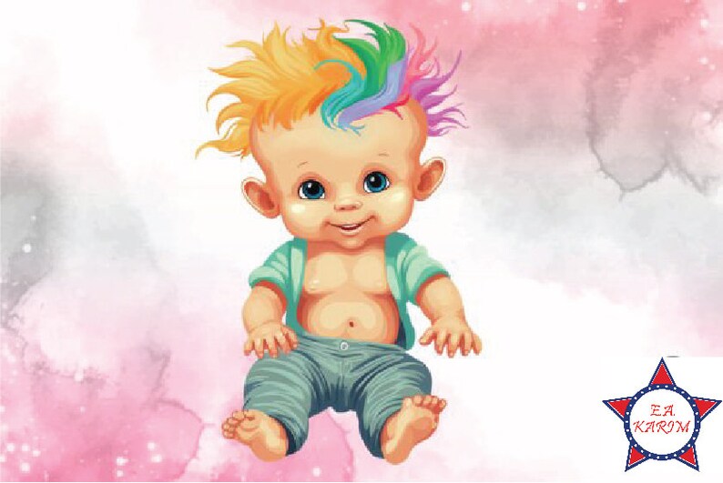 90s Retro Elements, 90s Retro Clipart, Watercolor Retro, Digital Art ...