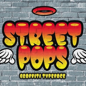 31 Graffiti Font Bundle, Graffiti Font, Graffiti Designs, POD Designs ...