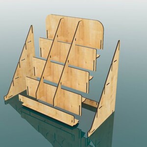 SHELF DISPLAY STAND Laser Cut, Svg, Pdf, Dxf, Cdr Files, Instant ...