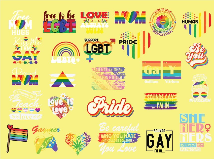 248 LGBTQ SVG Bundle, LGBT Svg, Pride Svg, Gay Pride Svg, Lgbt Quotes ...
