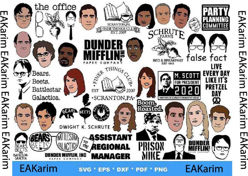 THE OFFICE SVG the Office Svg Bundle Michael Scott Svg - Etsy Australia