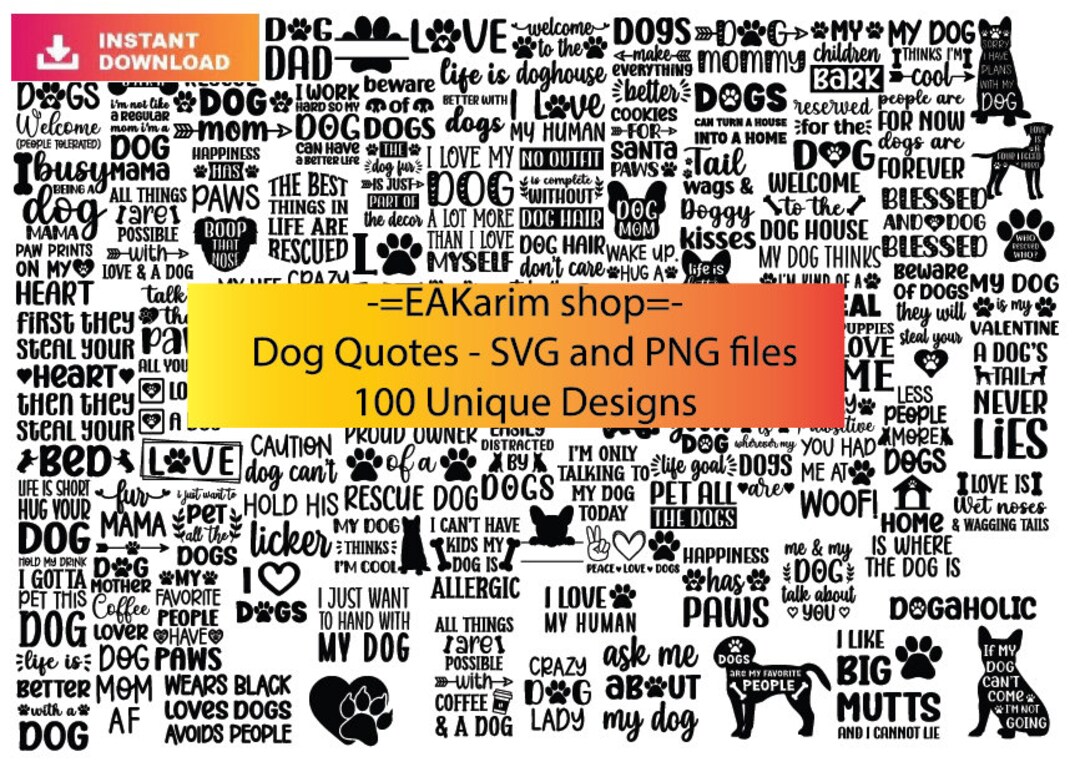 Dog Svg Bundle, Dog Cut Files, Dog Mom Svg, Dog Lover Svg,dog Quote Svg ...