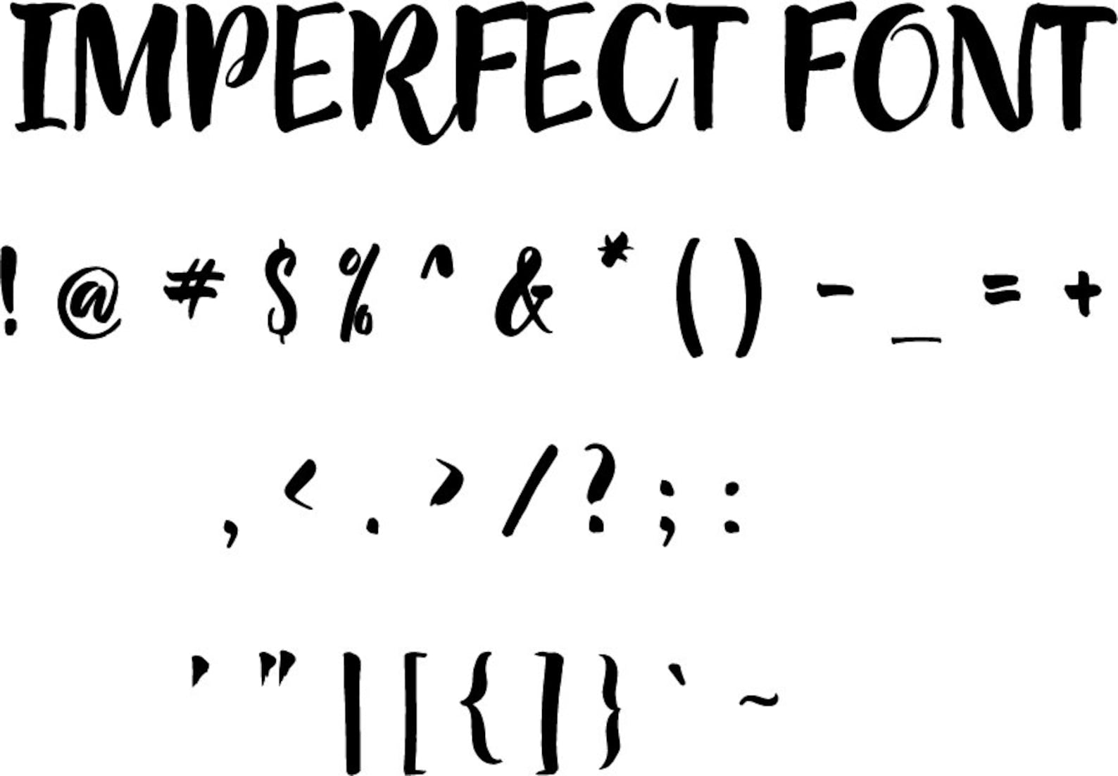 IMPERFECT FONT SVG, Png - Instant Download, Imperfect Alphabet, Letters ...