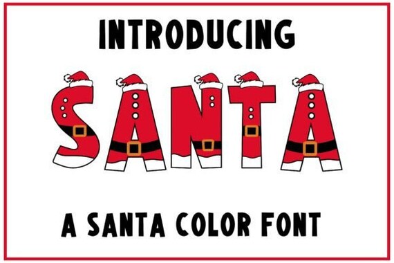 Santa Claus Font Word