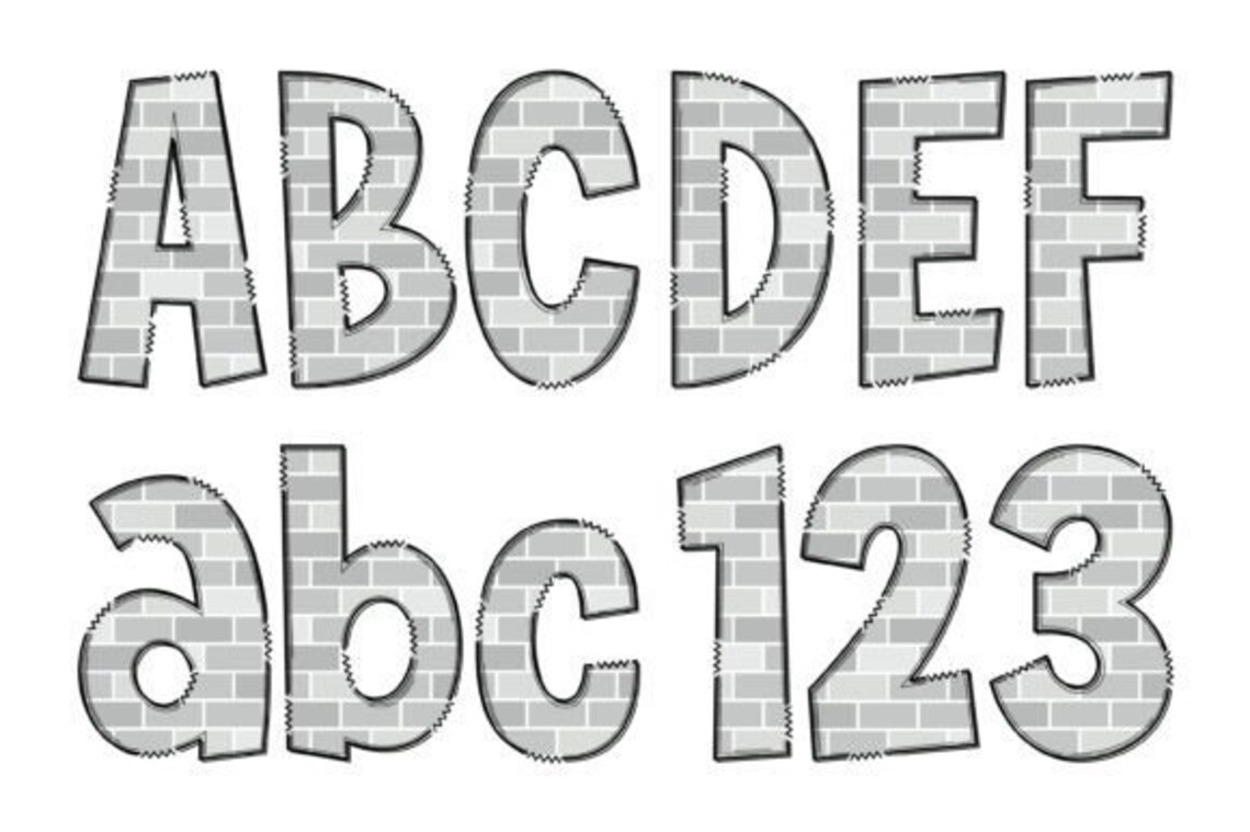 CONSTRUCTION FONT Svg, Construction Alphabet, Construction Letters and ...