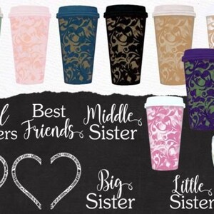 Best Friends Creator Kit, Besties Watercolor PNG Mega Bundle DIY ...