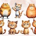 Cat's in Children's Storybook / Cute Cats, Watercolor Cats, Cats PNG ...