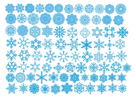87 SNOWFLAKES SVG PNG Bundlewinter Svg Christmas Svg - Etsy