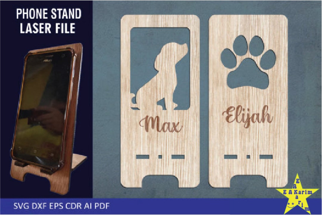 Phone Stand Laser Cut SVG | Cell Phone Stand SVG Bundle, Laser Cut ...