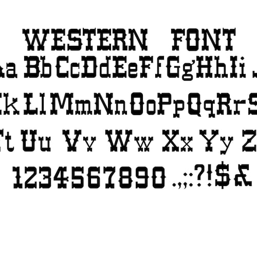 Fancy Western Font