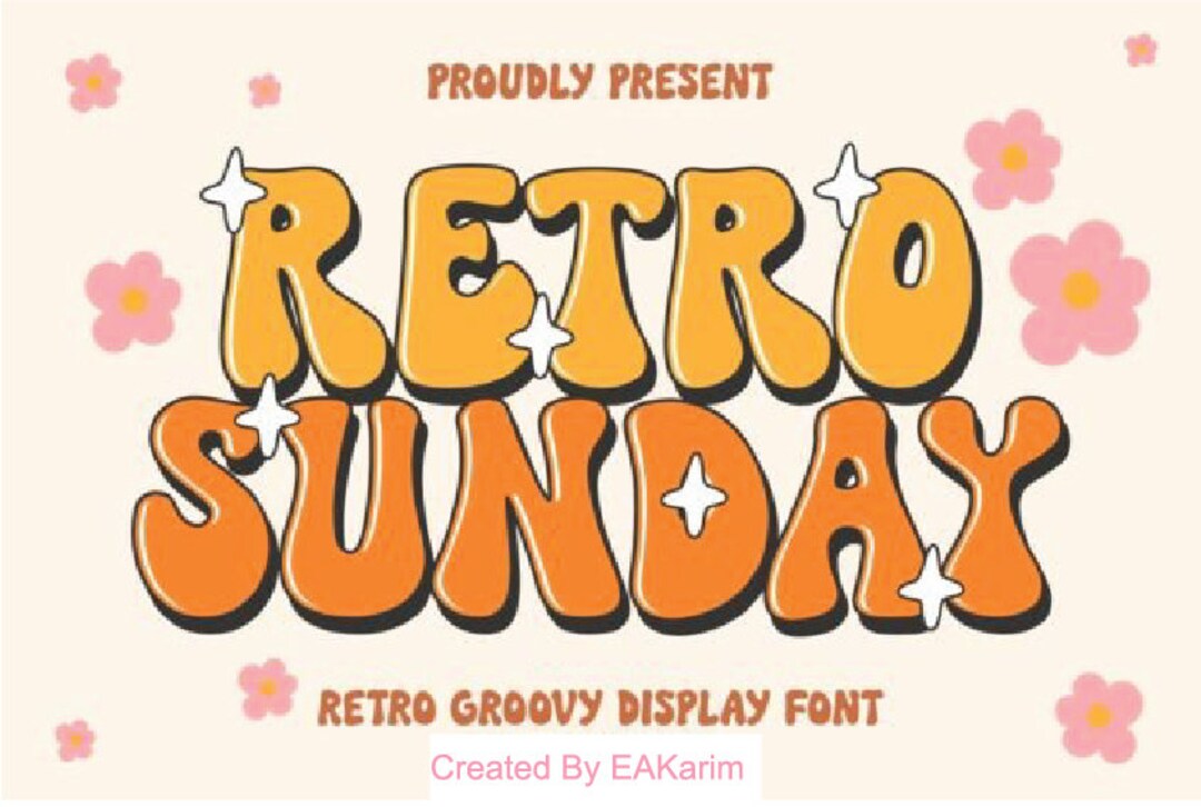 RETRO SUNDAY FONT Svg, Sunday Alphabet, Sunday Letters and Numbers Svg ...