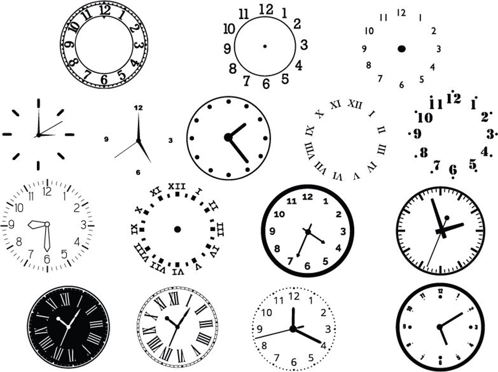 53 CLOCK FACE SVG Clock Svg Clock Face Clipart Bundle Cut - Etsy Canada