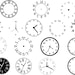 53 CLOCK FACE SVG, Clock Svg, Clock Face Clipart Bundle Cut Files,clock ...