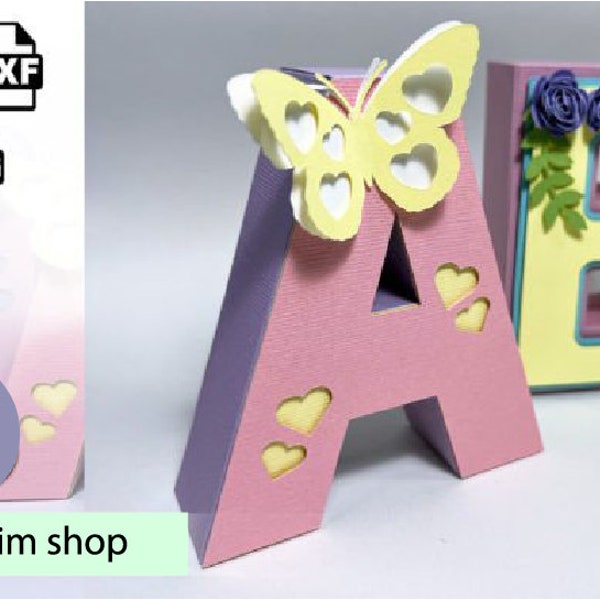 3d Letters Svg Cricut - Etsy