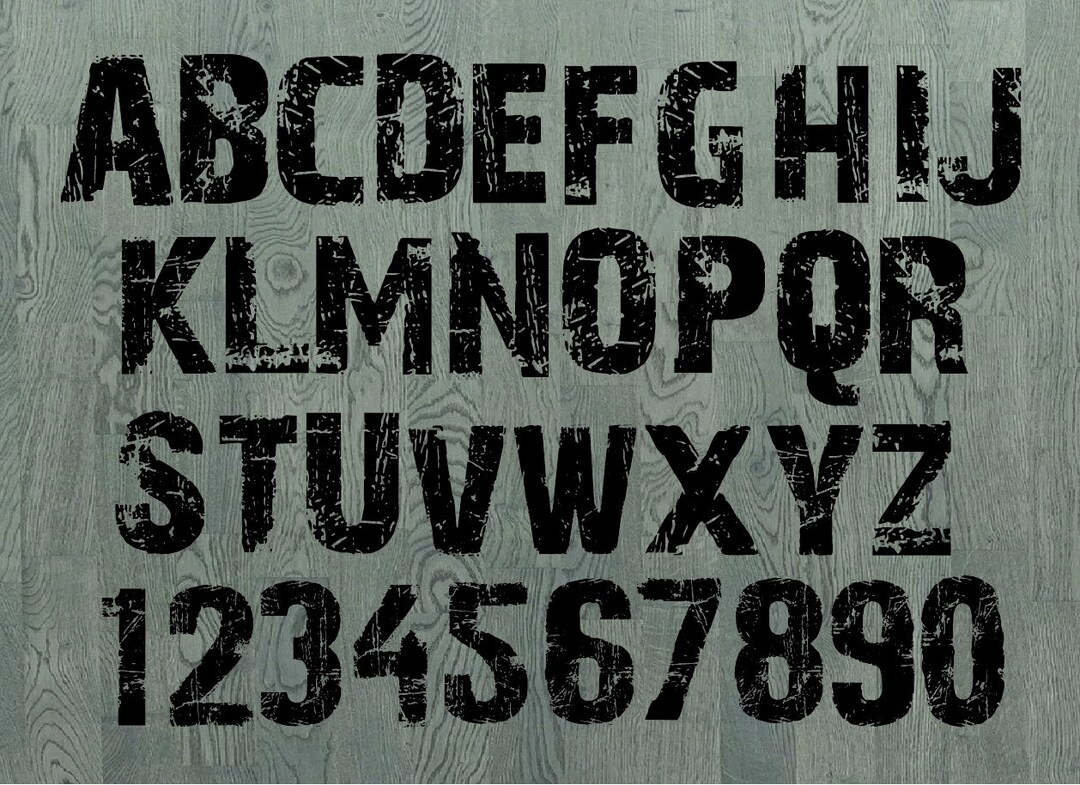VARSITY DISTRESSED FONT Svg, Png. Varsity Distressed Letters and ...