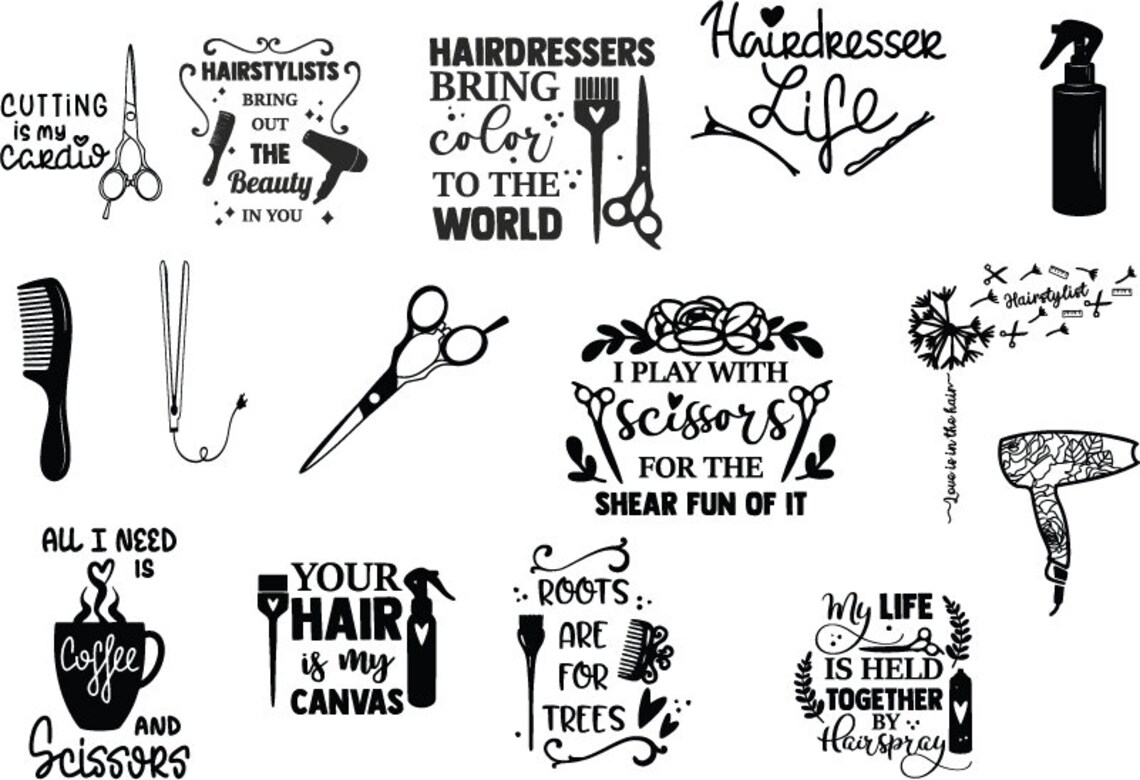 HAIR DRESSER SVG Hair Stylist Svg Hairdresser Svg Eps Png - Etsy