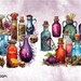 Witches Potionshelf Watercolor Clipart, Magical Mystical Art, Fantasy ...