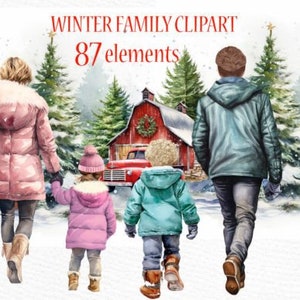 Christmas Family Clipart: family Clipart Winter Family Winter Landscape ...