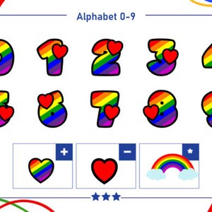 LGBT PRIDE FONT Svg, Lgbt Pride Alphabet Svg, Lgbt Pride Letters Svg ...