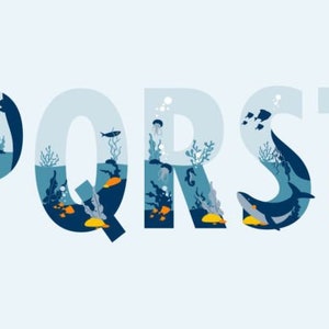 Ocean Font, Sea Font, Font, Craft Font, Silhouette Font, Cricut Font ...