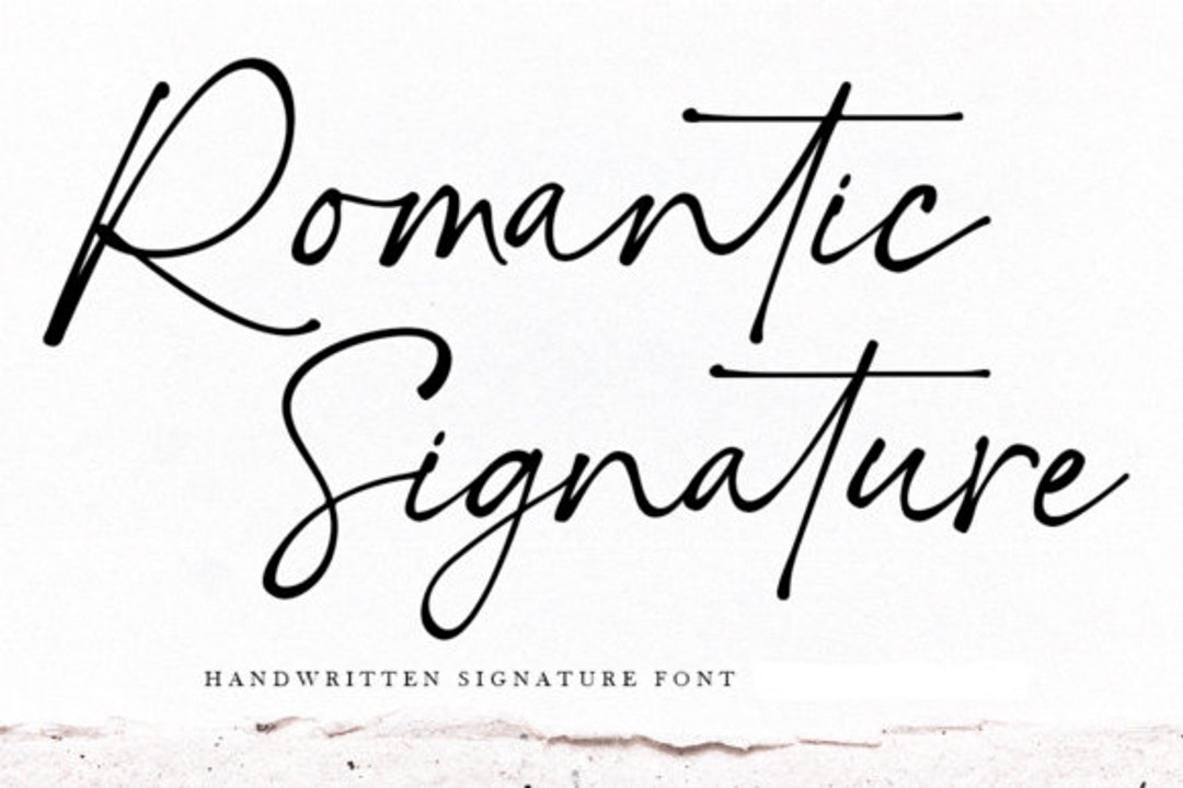Handwritten Signature Font, Romantic Font, Cricut Font, Fonts for ...