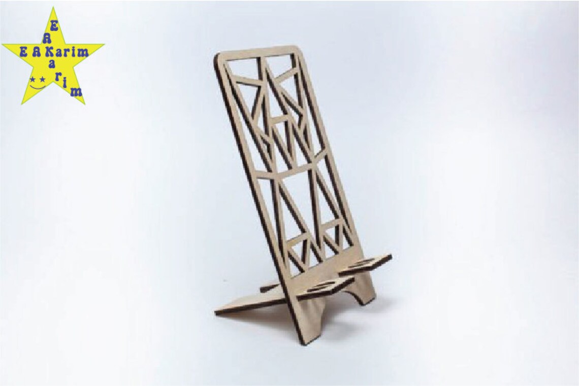Geometric Phone Stand Laser Cut SVG | Cell Phone Stand SVG Bundle ...