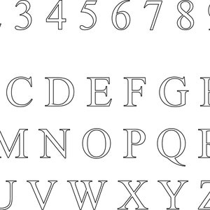 TIMES NEW ROMAN - Outline, Alphabet Svg Fonts, Calligraphy Font Svg ...