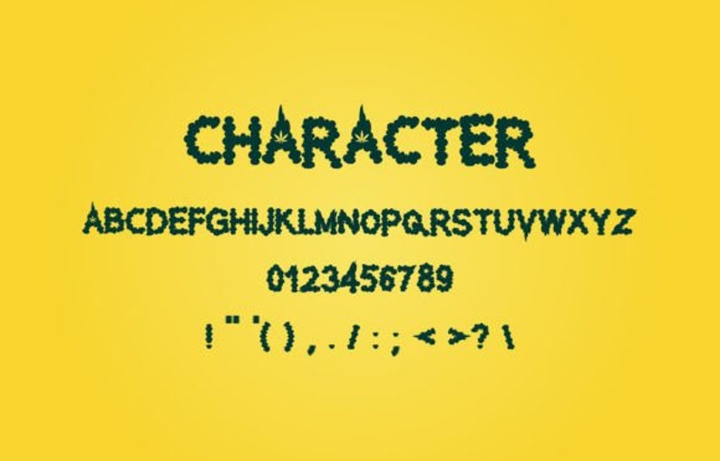 CANNABIS FONT SVG, Cannabis Alphabet, Cannabis Letters and Numbers Svg ...