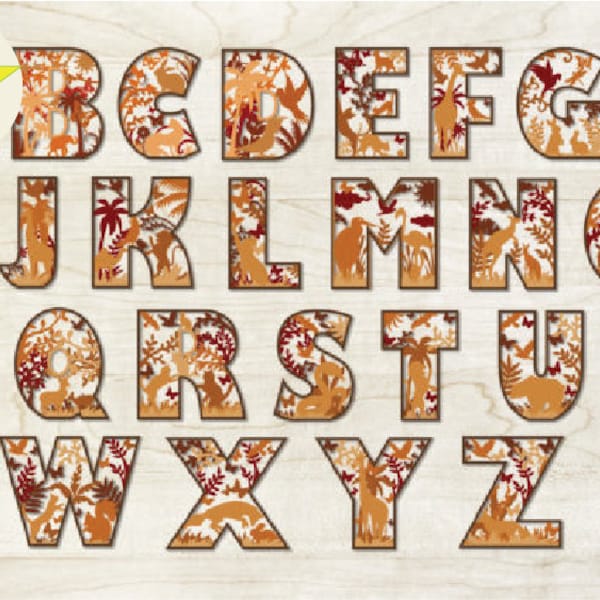 Laser Cut Alphabet Stencil - Etsy