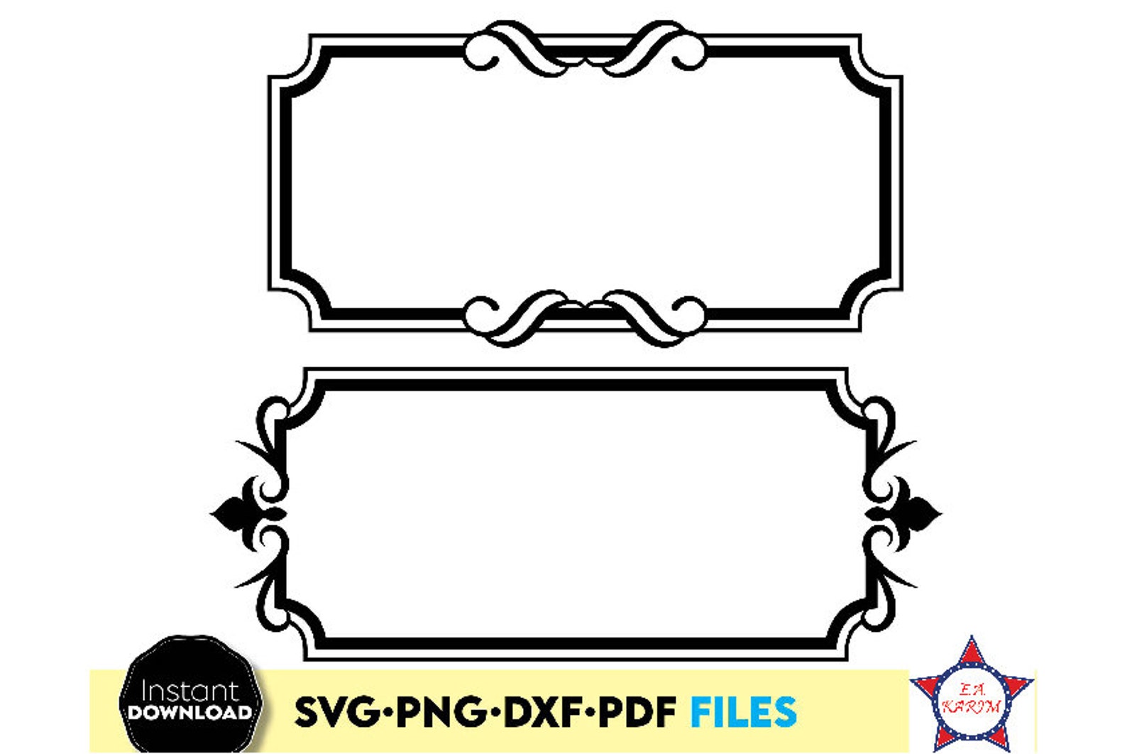 FRAME SVG Vintage, Frames SVG, Vintage Frames, Dividers Cut Files ...