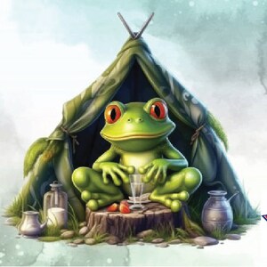 Frog Watercolor Clipart, Cute Baby Shower Graphics, Nursery Decor Wall ...