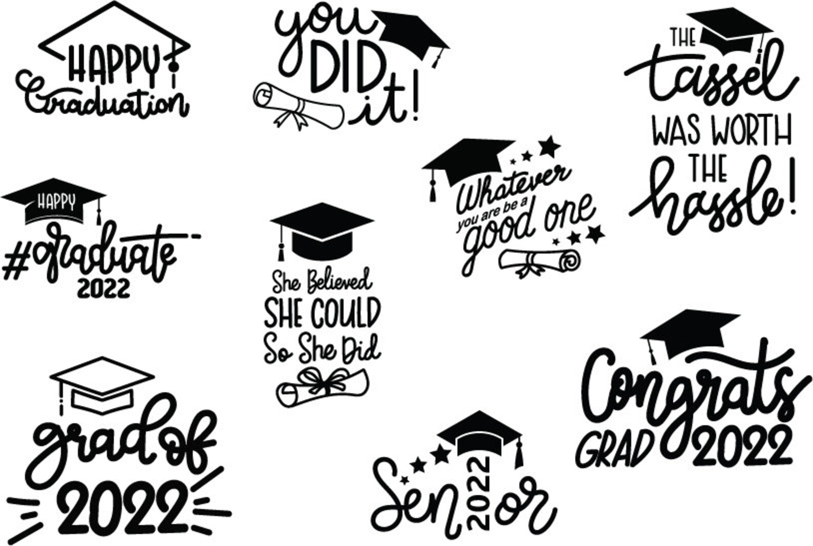 55 GRADUATION SVG BUNDLE 2022 Graduation Svg Graduation - Etsy