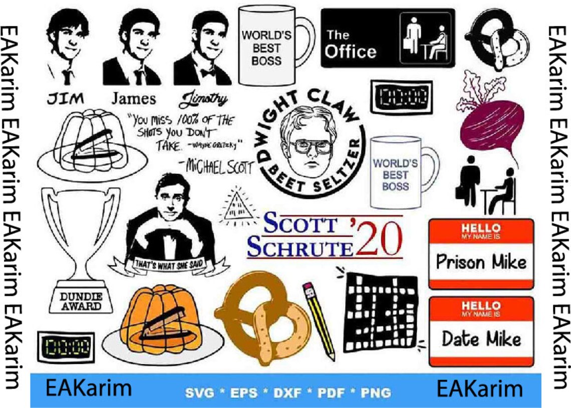 LA OFICINA SVG El paquete de Office Svg Michael Scott svg - Etsy México