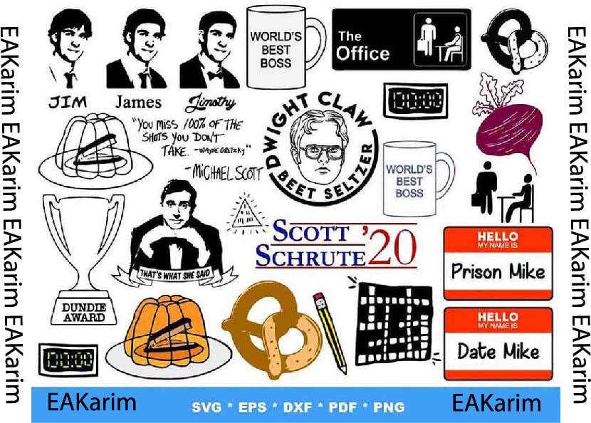 THE OFFICE SVG the Office Svg Bundle Michael Scott Svg - Etsy Australia