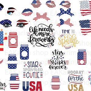 4th of July SVG Bundle, July 4th SVG, Fourth of July Svg, Independence ...