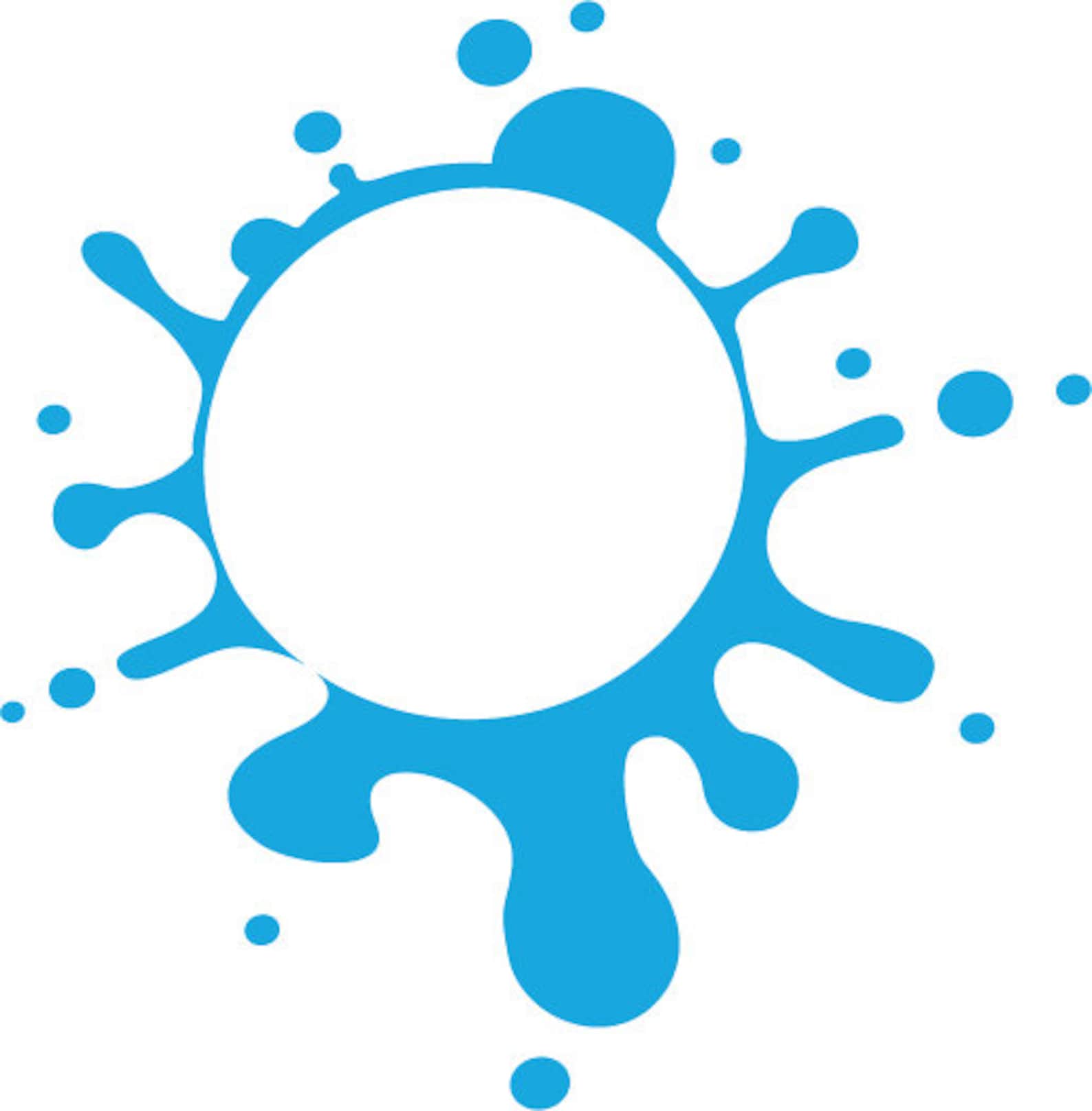 6 WATER SPLASH Svgwater Splash Svgwater Dropletswater - Etsy