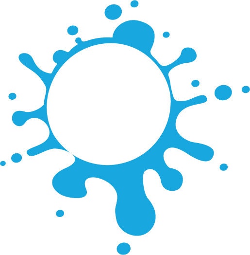 6 WATER SPLASH Svgwater Splash Svgwater Dropletswater - Etsy UK