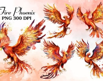 Stained Glass Ice Phoenix Clipart 20 High Quality Jpgs - Etsy