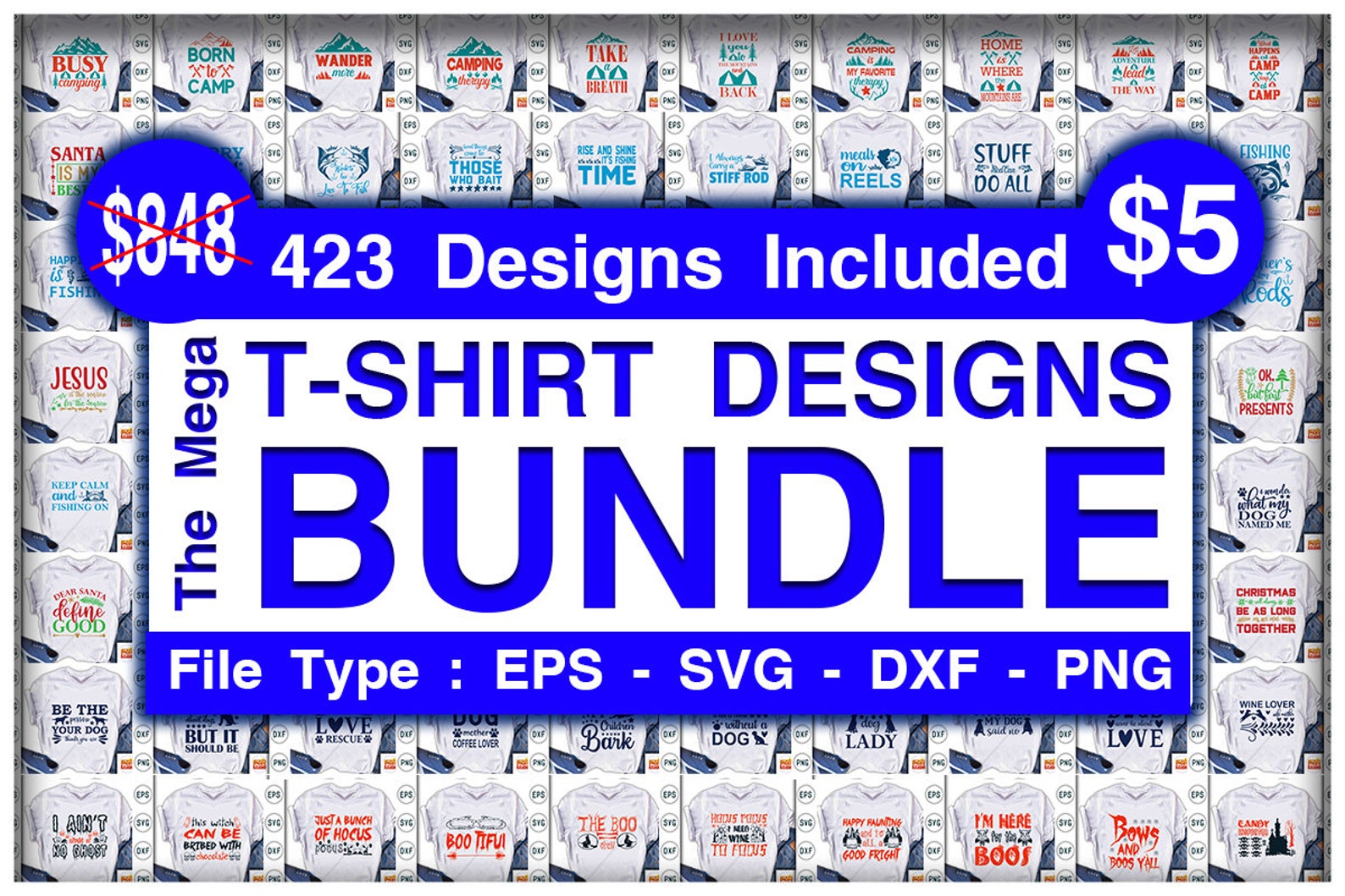 Mega SVG Bundle, T Shirt Designs SVG, Svg Files for Cricut, Silhouette ...