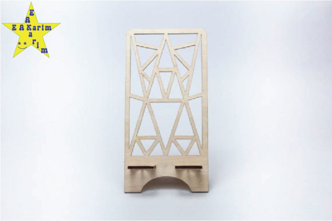 Geometric Phone Stand Laser Cut SVG | Cell Phone Stand SVG Bundle ...