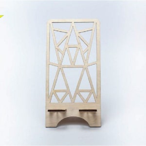 Geometric Phone Stand Laser Cut SVG | Cell Phone Stand SVG Bundle ...