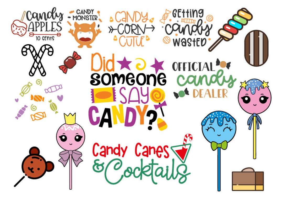 CANDY SVG, PNG Clipart,candy Clip Art,printable,lollipop Clipart,candy ...