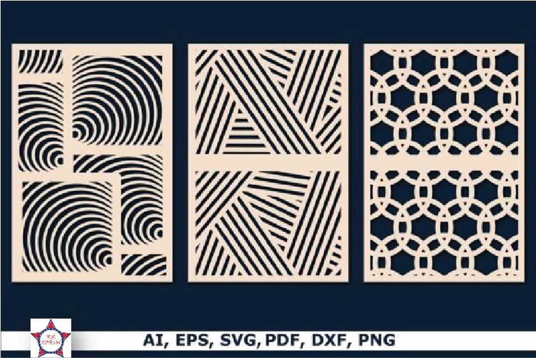 Laser Cut Panels Svg, Panel Collection, Laser Cut Files, Geometric ...