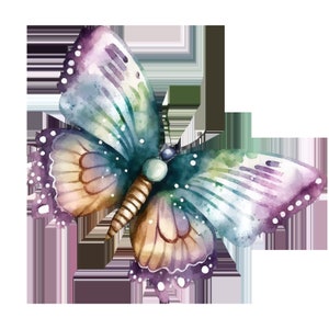 Watercolor Butterflies Clipart, Painted Butterfly Clipart, Butterfly ...