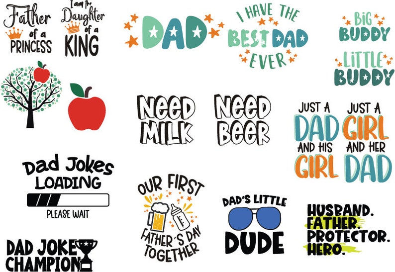 FATHER SVG DAD Svg Father and Son Svg Png Eps Ai Dad - Etsy