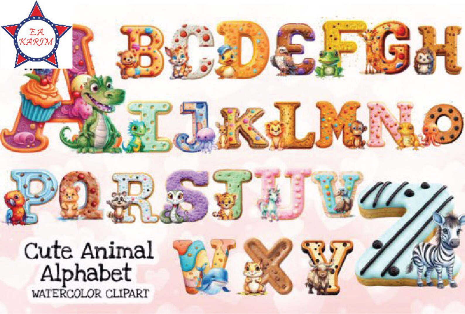 Tier Alphabet ClipArt für Clip Art für kommerzielle Nutzung PNG Dateien ...
