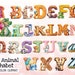 Animal Alphabet Clipart for Clip Art for Commercial Use PNG Files, Cute ...