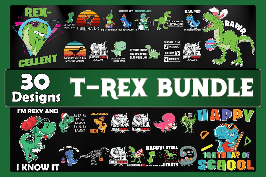 T-rex SVG, Commercial Use, Transparent Svgs, Childrens Dinosaur ...