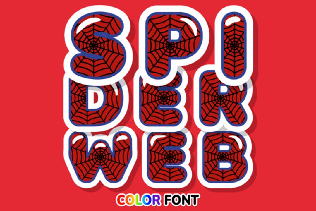 Spider Font, Spider Alphabet, Spider Font,spider Web Font,spider Web ...